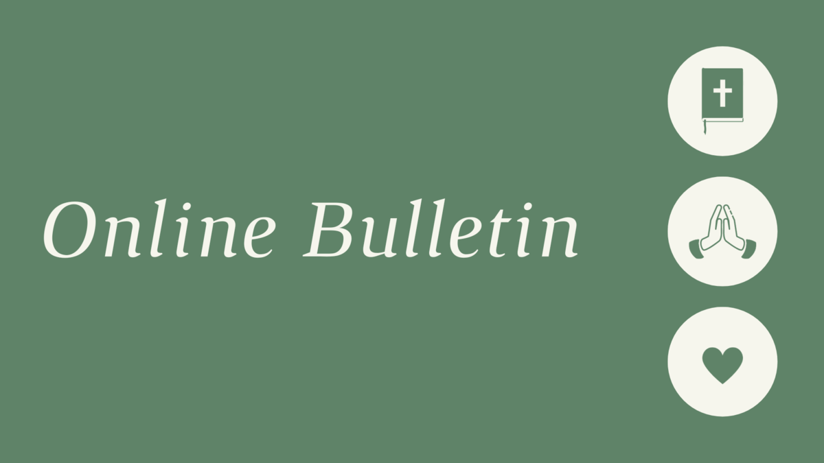 Online Bulletin | Willoughby Christian Reformed Church